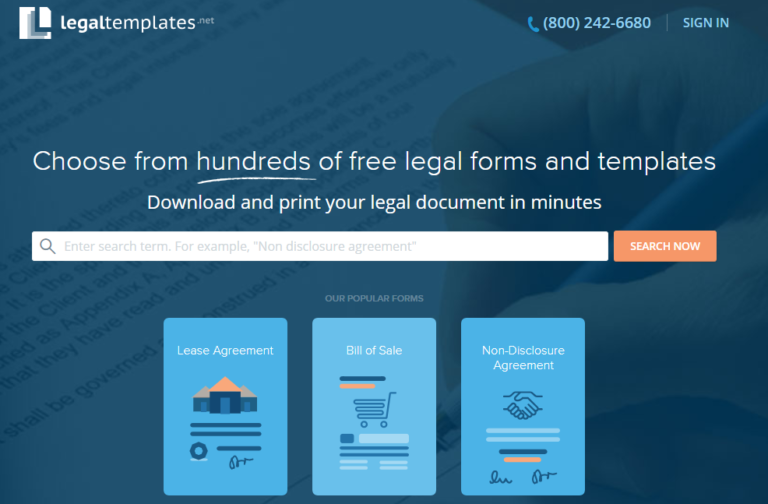 Free Legal Templates - Free Business Resources